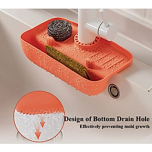 softness Sponge holder for kitchen, kitchen accessories, kitchen organizer, kitchen sink caddy, drying rack, soap, bathroom, quick drying, TPU, multicolors available (White)