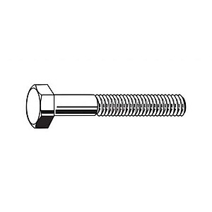 Hex Cap Screw,3/8"-16,7/8"Steel,PK50