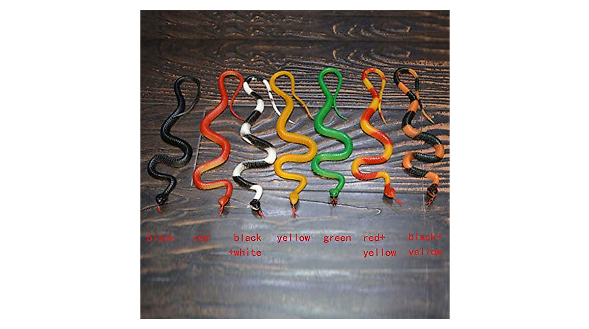 WDFS Realistic Rubber Snakes for Gags & Prizes