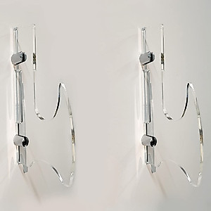 Lightsaber Wall Mounted Lightsaber Holder Lightsaber Wall Mounted Wand Holder Sword Holder Knife Holder-Including fixings (Transparent)