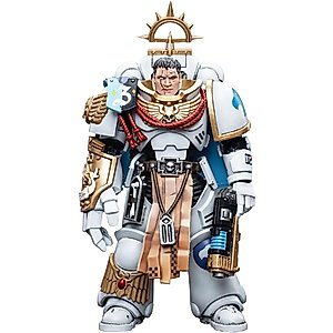 LEBOO JoyToy × Warhammer 40k Space Marines White Consuls Captain Messinius 1/18 Action Figure Joy Toy Figures