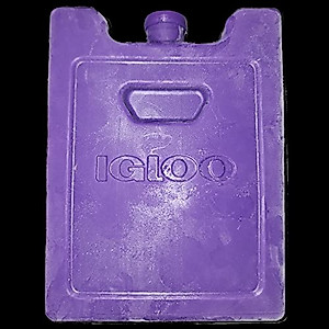 igloo reusable lunch ice packs great for lunch box or igloo ice cooler 2 pack (purple & pink)