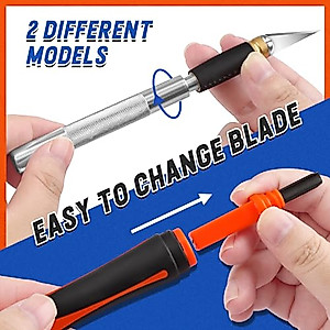 DIYSELF 22 Pack Craft Knife Set with Case | Exacto Knife for Crafting | Exacto Knives | Precision Knife | Exactly Knife | Hobby Knife Set | Exacting Knife