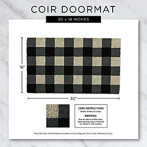 DII Natural Coir Doormat, Fun Greeting Mat, Honey I'm Home, 18x30