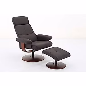 Mac Motion Roma Manual Recliner, Brown Polyurethane