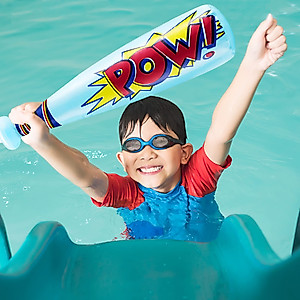 ArtCreativity 20 Inch Pow Inflatable Baseball Bats, (Pack of 12), Baseball Goodie Bags Favors & Superhero Birthday Boy Party Favors, Inflatable Toys for Kids, Carnival Party Prizes for Kids