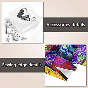 Trippy Tapestry Psychedelic Mountain - Magic Mushroom Wall Hanging Multiple Colorful Hippie Tapestries Art Window Treatments Valance Bedroom Decor Living Room Door Curtain Balcony Sheer Room Divider