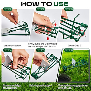 Qualirey 4 Pcs Outdoor Gopher Trap Easy Set Mole Trap Weather Resistant Gopher Killer Vole Trap for Lawn Garden Farm (Green)