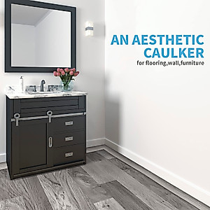 Art3d Self Adhesive Vinyl Strip for Joining Floor Gaps, Carpet Thresholds - 10 FT, 1.57in, Gray