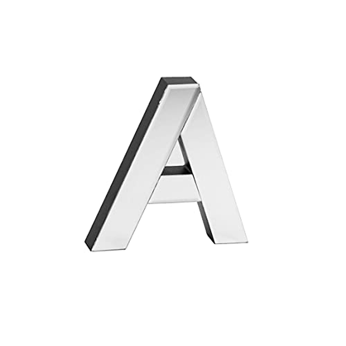 COLLECTIVE HOME - 7-inch Tall Mirrored Glass and Wood Decorative Letter, Home-Bedroom-Office Wall Décor. Perfect Fun Gift to Encourage Girls, Young Ladies & Teens. (A)