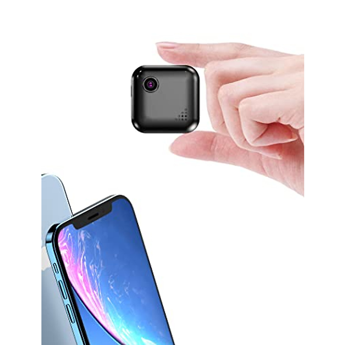 gamvozova Hidden Camera,1080P Small WiFi Camera for Home Security,Mini Spy Camera with Video,Phone app,Wireless Seceret Security Camera for Nanny Pet Indoor and Outdoor