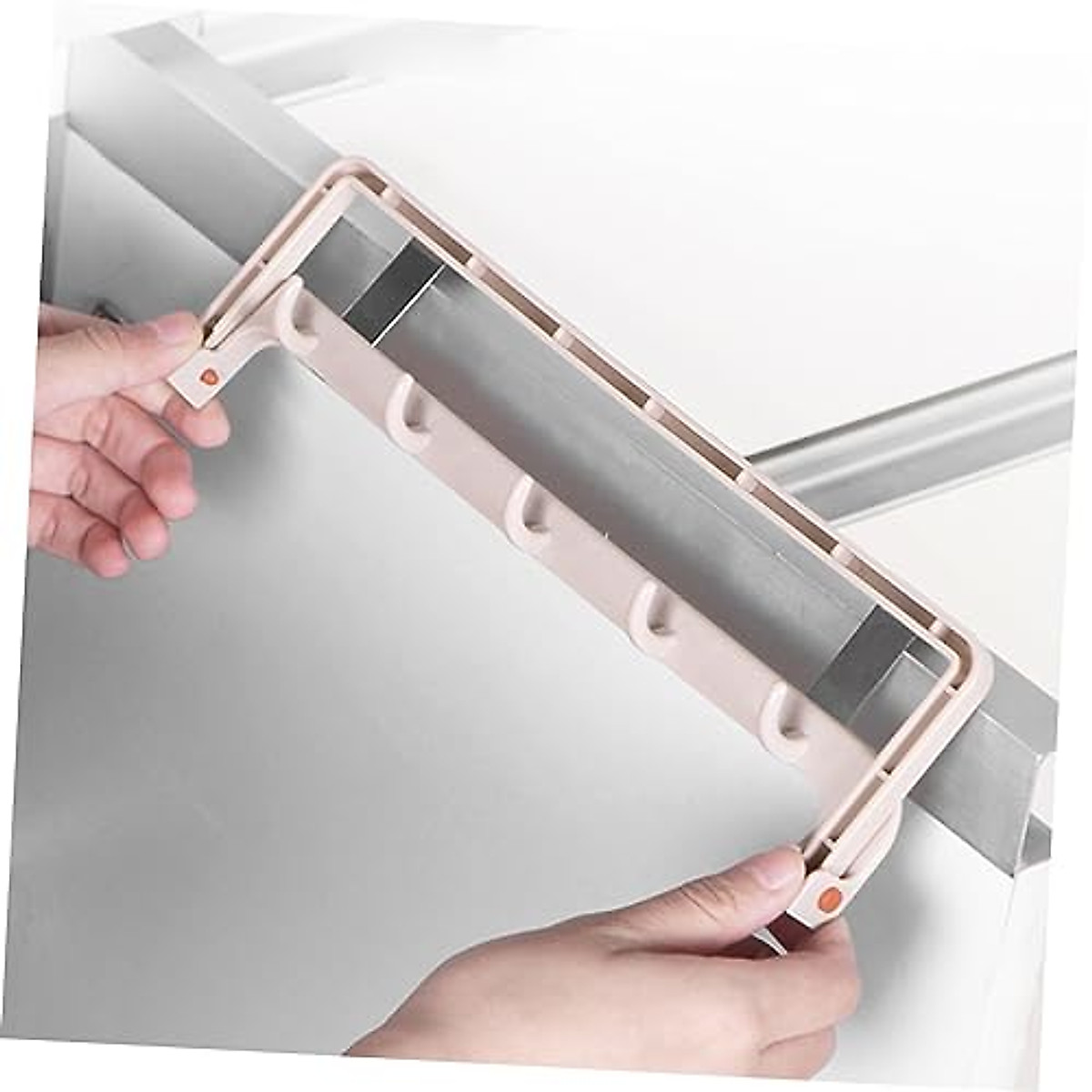 Zerodeko 2 Pcs Dish Towel Rack Wall Mounted Towel Rack Cabinet Towel Holder Kitchen Rail Rack Over Cupboard Towel Rack Door Towel Hanger Punch Free Hook Board Stainless Steel Hook Drawer