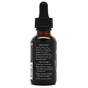 Badass Beard Care Oil For Men - The Ladies Man Scent, 1 oz - All Natural Ingredients, Keeps Beard and Mustache Full, Soft and Healthy