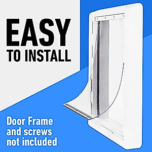 Evergreen Pet Supplies Extra Large Replacement Dog Door Flap for Ideal Pet Products Ruff Weather Dog Door Model #DSRWXL - 9.75 x 17 in – for Pets 36 to 90 lbs – Weather Proof Seal