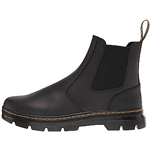 Dr. Martens Unisex Embury Chelsea Boot, Black Wyoming, 6 Women/5 Men