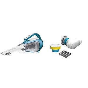BLACK+DECKER CHV1410L 16V Cordless Lithium Hand Vacuum w/ Grimebuster Powered Scrubber