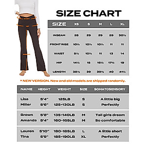 TNNZEET Black Flare Leggings for Women, Crossover Yoga Pants with Pockets Bootcut Flared Leggings
