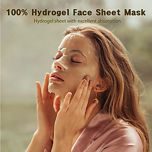 Purederm Gold Emu Hydro Pure Gel Mask (5 Pack) Hydrogel Face Mask for Nourishing & Revitalizing