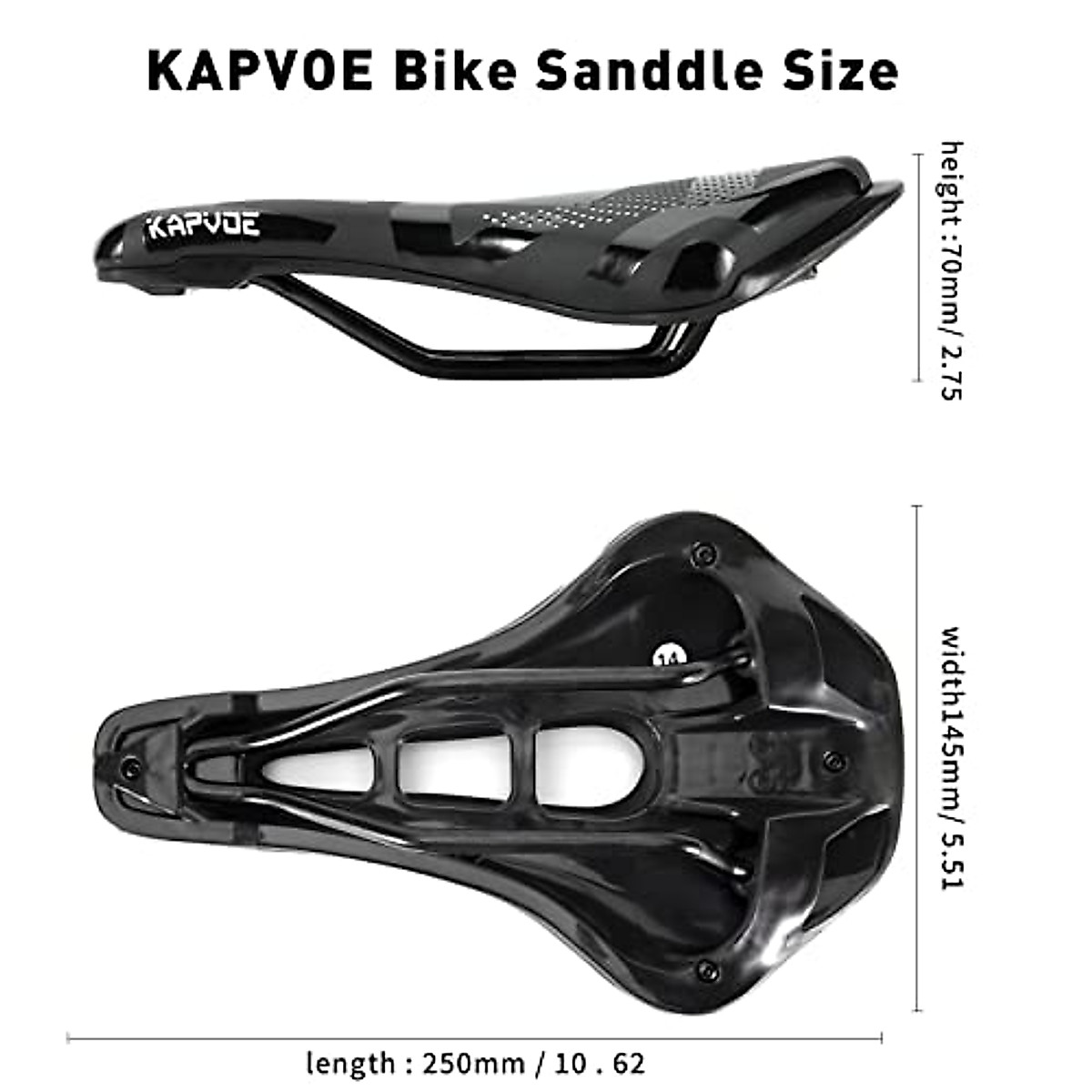 KAPVOE Mountain Bike Seat Bicycle Saddle Comfortable Memory Foam Cushion for MTB BMX Road Riding Specialized Mountain Bike Seat Bicycle Saddle Comfortable Memory Foam Cushion for MTB BMX Road Riding
