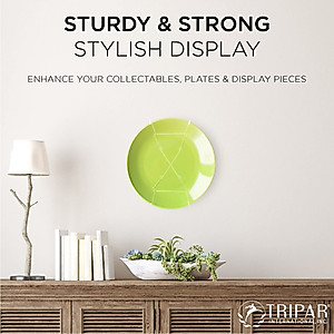 TRIPAR 13-16-Inch White Plate Wire Wall Super Plate Hanger