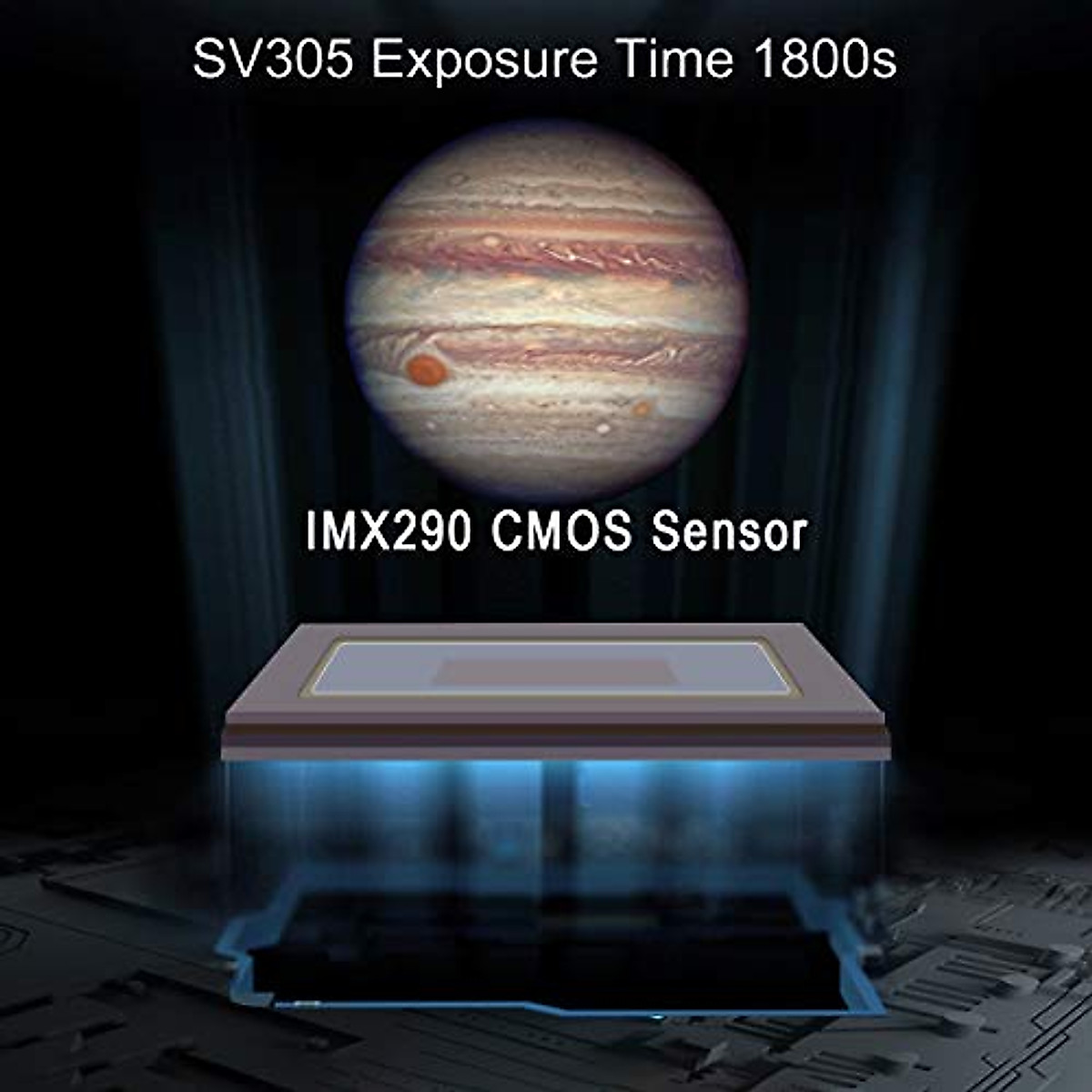 SVBONY SV305 Telescope Camera CMOS Digital Eyepiece USB 2MP 1.25 inch Astronomy Camera Dynamic Observation for Telescope Planetary Viewing Photography