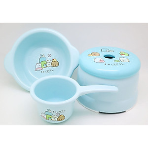 OSK BA-2 Sumikko Gurashi Bath Chair, Blue, Made in Japan, Rubber Feet, Stylish, Cute, Non-Slip