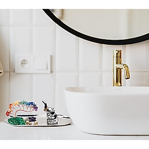 Carselage Elephant Ring Holder for Jewelry, Elephant Gifts for Women, Chakra Crystal Tree Ring Dish Earrings Box Organizer Trinket Tray, Living Room Bathroom Home Decoration, Mothers Day Mom Gifts