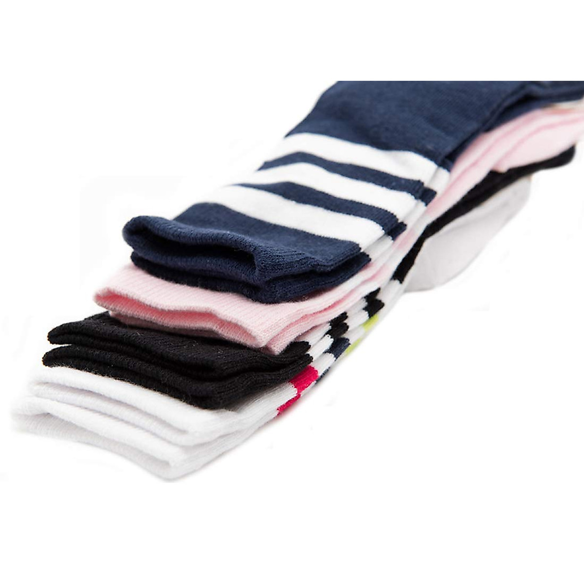 FZBNSRKO 1 Pair Toddlers Children Kids Girls Boys Cotton Bootie Knee High Long Soccer Socks Team Socks for Kids 4-5 Years Old(Black)