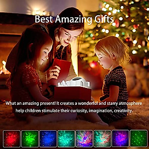 Space Buddy Projector, Astronaut Light Projector, Star Galaxy Night Lights, Nebula Galaxy with Timer and Remote, Kids Gaming Room Bedroom Decor, Christmas, Great Gift for Kids