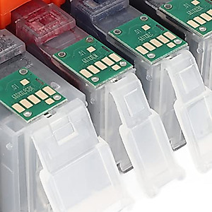 FTVOGUE Multi Color Ink Cartridge Printer Cartridge Replacement for PIXMA TS706 TR7560 TR8560 TS6160 TS6260 (BK BK C M Y PB)