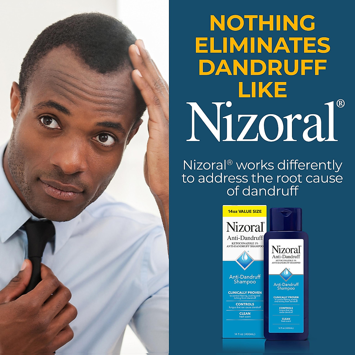 Nizoral Anti-Dandruff Shampoo Value Size, Fresh,11 fluid ounces