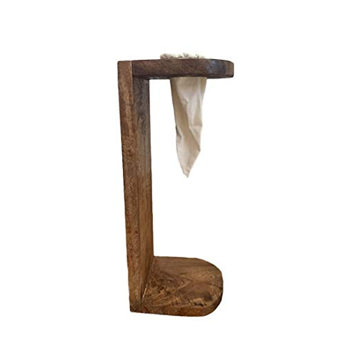 Chorreador, Nicaraguan Handmade Wooden Stand Coffee Dripper with Reusable Cloth Filter