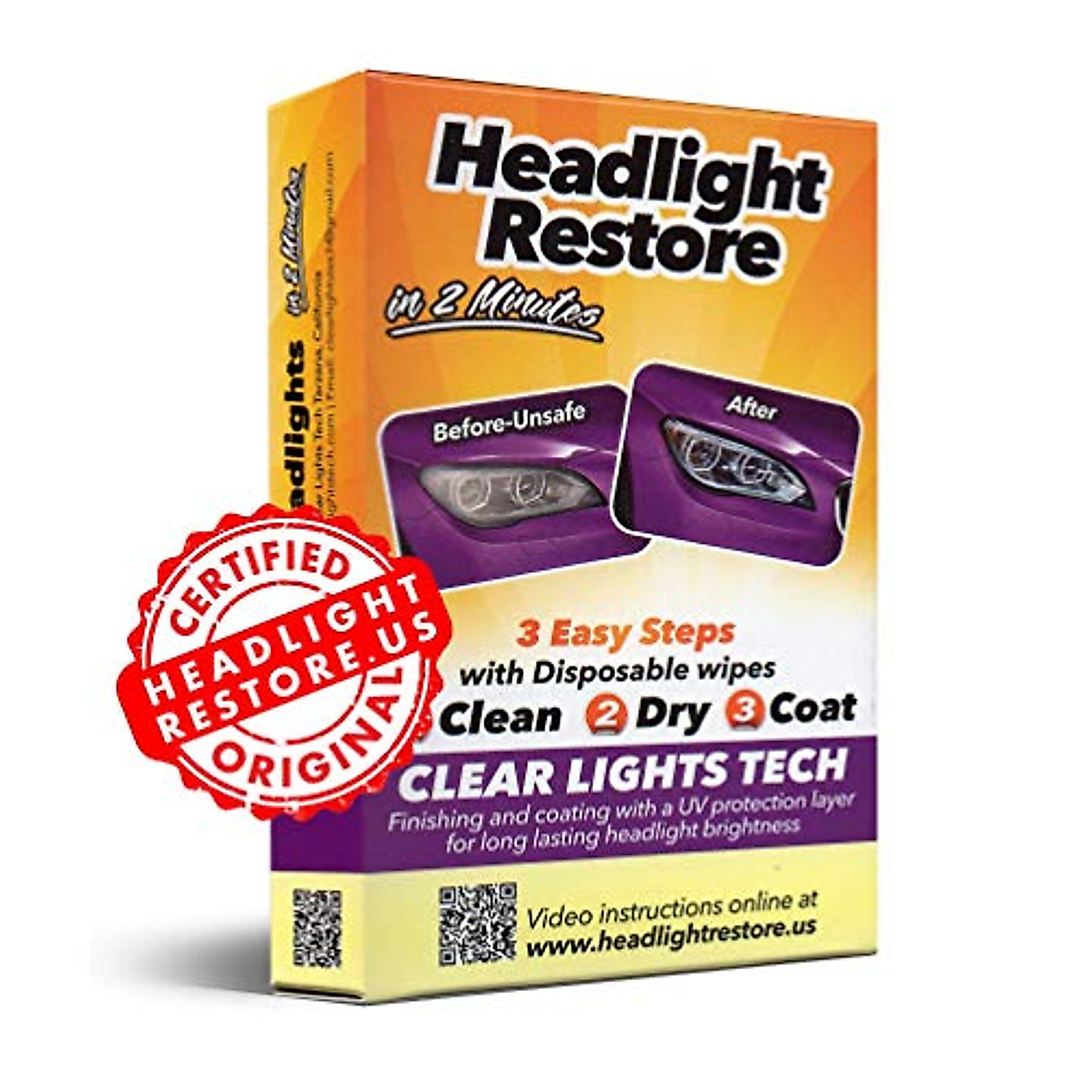 Headlight Restore Wipes