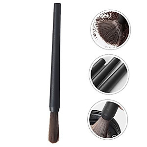 Zerodeko 2pcs Coffee Powder Brush Espresso Coffee Machine Espresso Grinder Coffee Ground Espresso Roast Ground Coffee Household Cleaning Coffee Grinder Clean Brushes Tea Scoop Black Plastic