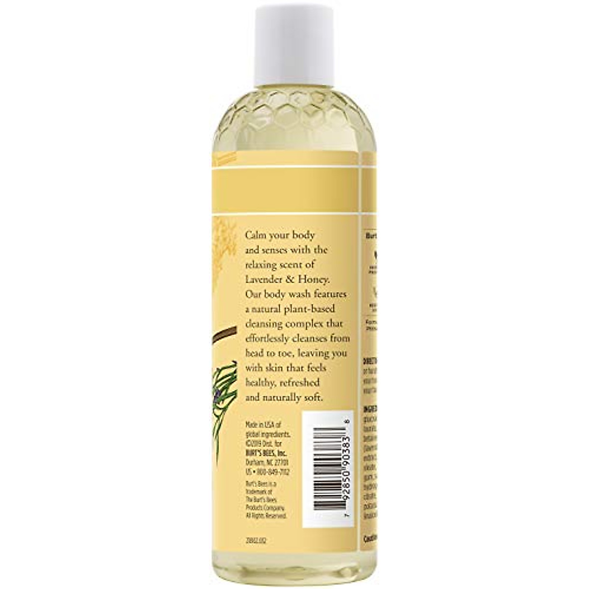 Burts Bees Lavender & Honey Body Wash, 12 Oz - Pack of 3 (Package May Vary)