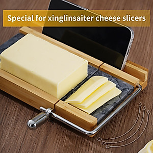 4 Pcs Cheese Slicer Wire Replacement For Marble Cheese Slicer Board,Cheese Cutter Wire for Block Cheeses Butter Cutting(Xinglinsaiter Cheese slicer Special)
