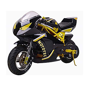 MotoTec Gas Pocket Bike Gt 49Cc 2 Stroke Yellow