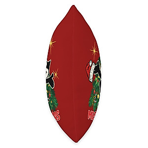 Felix Cat Cartoon Merry Christmas Holiday Designs Merry Christmas Felix Classic Holiday Joy Xmas Tree Throw Pillow, 16x16, Multicolor