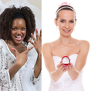 Twist CZ Engagement Rings for Women by Ginger Lyne | 1 Ct Faux Diamond Ring | 925 Sterling Silver 14K Rose Gold Wedding Rings for Women | Travel Promise Rings for Her - Size 7