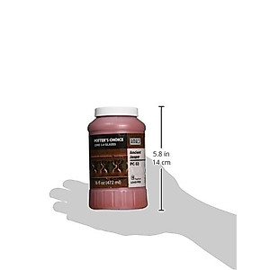 AMACO Potters Choice Lead-Free Non-Toxic Glaze, 1 pt, Ancient Jasper PC-53 - 1371059