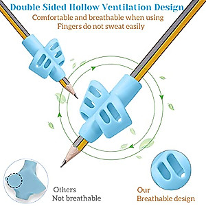 3Pack Pencil Grips for Kids Toddlers 2-4 Years Handwriting Posture Correction Training Writing Aid Tools, Pencil Grippers Holder for Kindergarten Classroom, Preschoolers, Beginning Writer Special Need