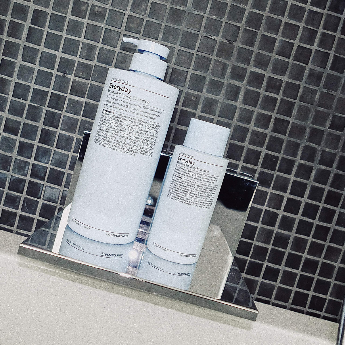 J Beverly Hills Blue Everyday Moisturizing Shampoo with Eucalyptus Oil for Hair Growth, (12 Oz)