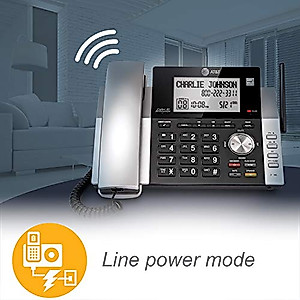 AT&T CL84215 Dect 6.0 Expandable Cordless Phone System W/Digital Answering