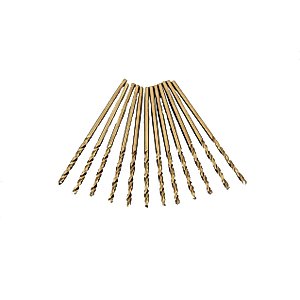 TEMO 12 pc 1/16 Inch Cobalt 135 Degree Jobber Length Twist Drill Bit 1-2/3 Inch Length