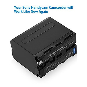 Powerextra 2 Pack Replacement Sony NP-F970 Battery Compatible with Sony DCR-VX2100, DSR-PD150, DSR-PD170, FDR-AX1, HDR-AX2000, HDR-FX1, HDR-FX7, HDR-FX1000, HVL-LBPB, HVR-HD1000U, HVR-V1U, HVR-Z1P