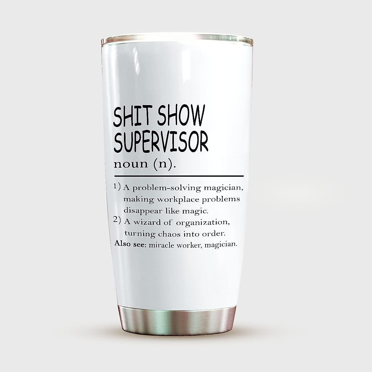 105Centuria Personalized Shot Show Supervisor Meaning Coffee Tumbler, Shotshow Supervisor Cup, Welcome To The Shotshow, Shot Show Supervior Mug, Shot Show 20oz Tumbler With Lid (White 2)