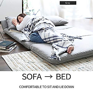 LTT Futon Sofa Bed, Sleeper Sofa, Suitable for Small Space Configuration Apartment Dormitory Floor Chair Sofa Bed Folding Lazy Sofa Floor Chair Sofa Recliner Bed