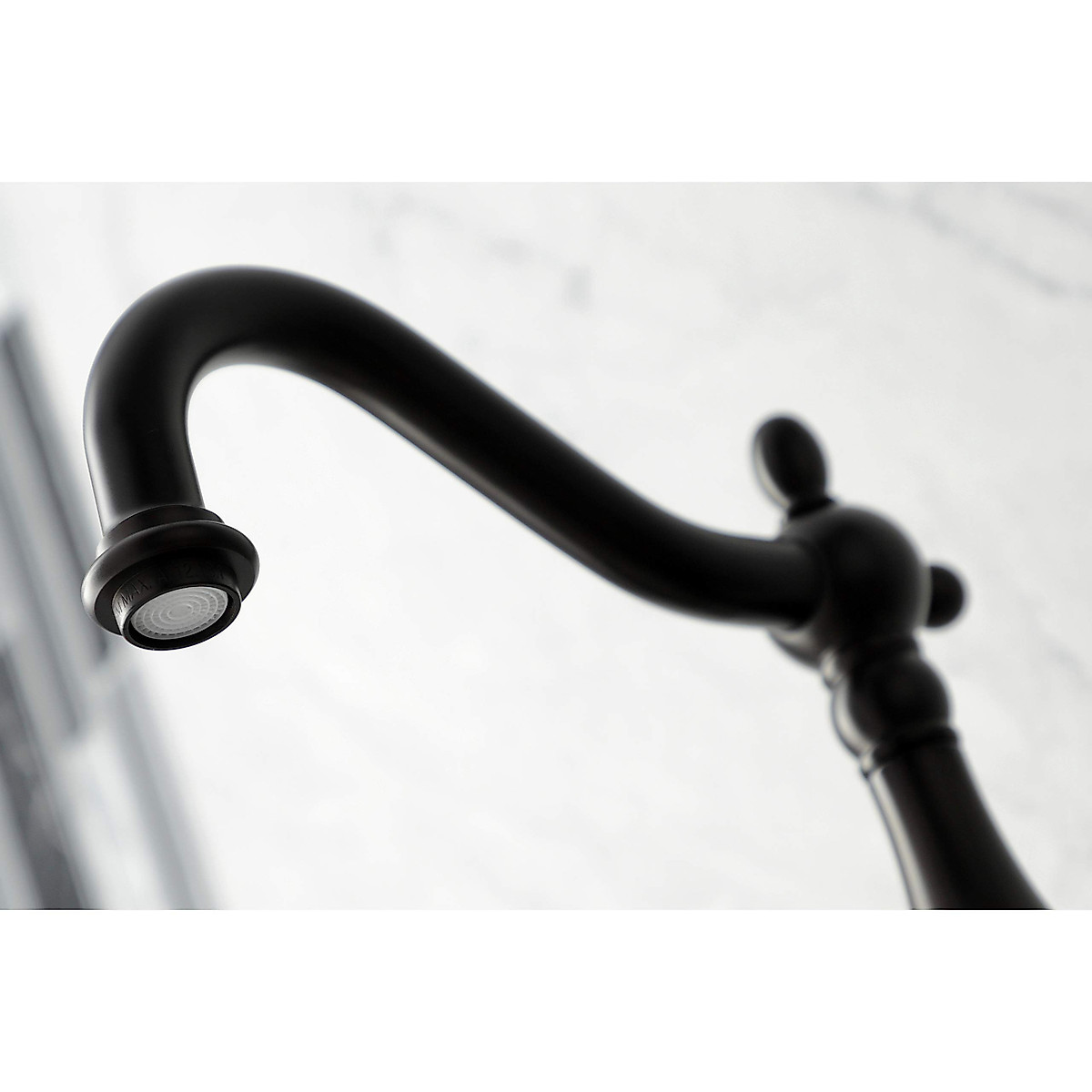Kingston Brass KS1265PKLBS Duchess Bridge Kitchen Faucet, Oil Rubbed Bronze