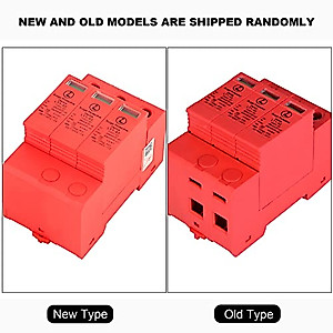 Fafeicy 3P DC Power Surge Protector Lightning Protection Arrester Device(3p40ka)