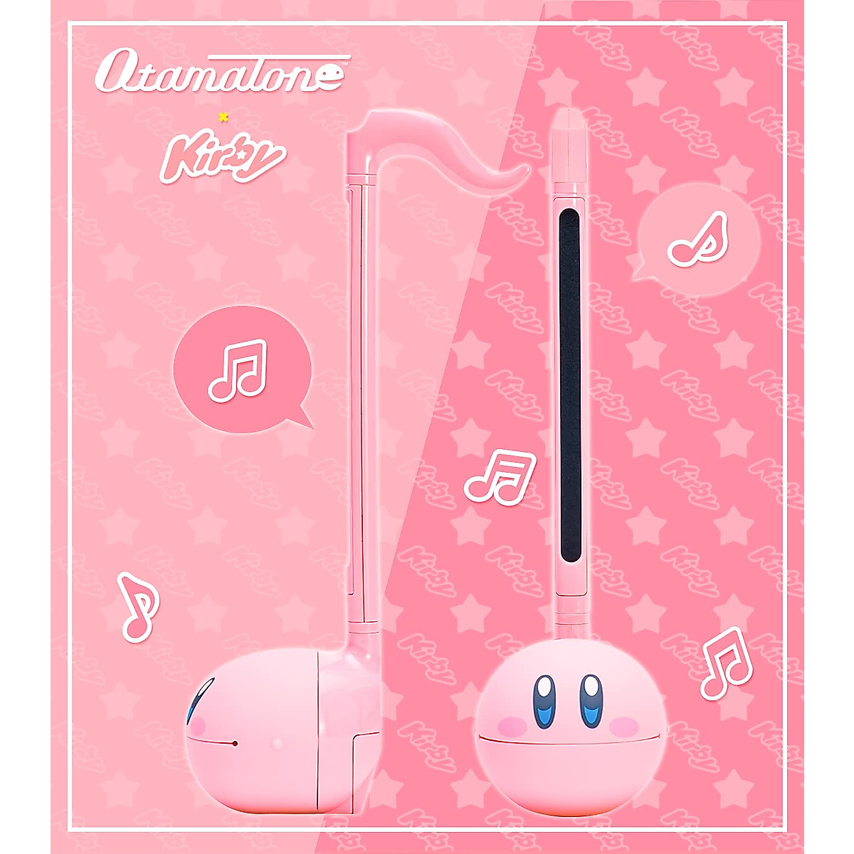 Otamatone Electronic Musical Instrument Portable Synthesizer Kirby Regular + Melody 2 Piece Bundle